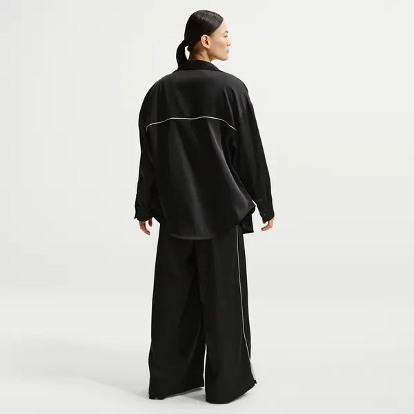 Nike Sportswear Oversized Satin Long-sleeve Top
