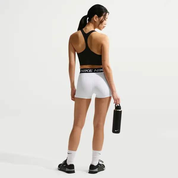 Nike Pro Mid-rise 3" Biker Shorts - White