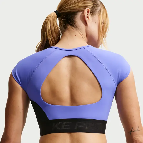 Nike Pro Sculpt Medium-support Padded Short-sleeve Sports Bra