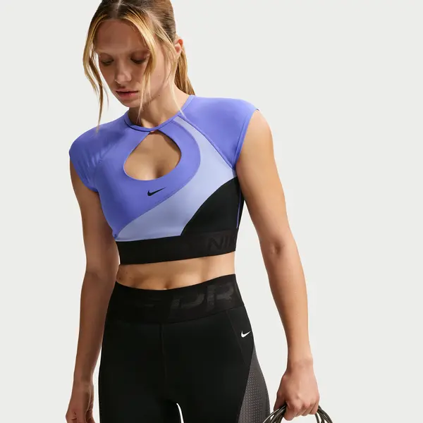 Nike Pro Sculpt Medium-support Padded Short-sleeve Sports Bra
