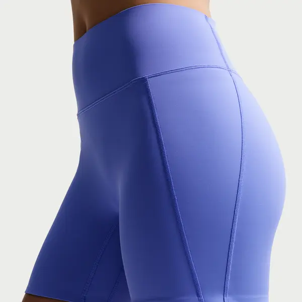 Nike Universa High-waisted 5" Biker Shorts With No Front Seam - Blue