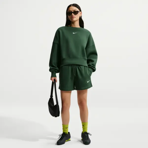 Nike Sportswear Phoenix Fleece Over-oversized Crew-neck Sweatshirt - Green