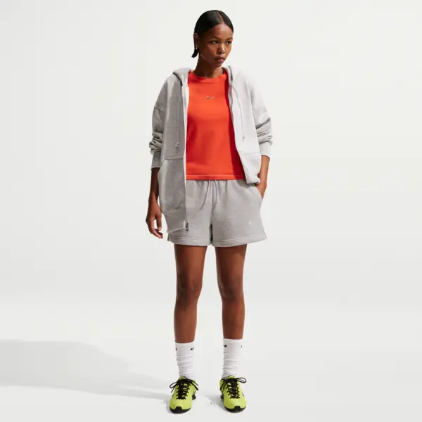 Nike Sportswear Phoenix Fleece Mid-rise 4" Shorts - Grey