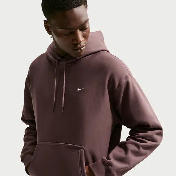 Nike Solo Swoosh Pullover Hoodie - Purple