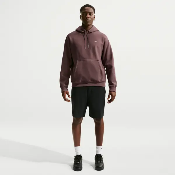 Nike Solo Swoosh Pullover Hoodie - Purple