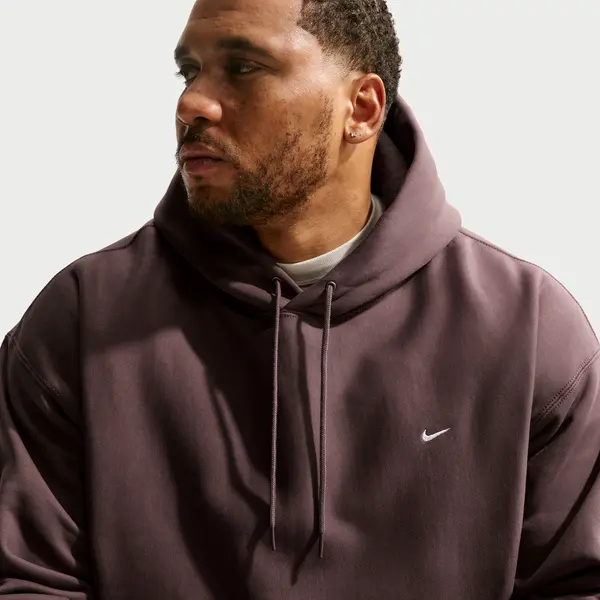 Nike Solo Swoosh Pullover Hoodie - Purple
