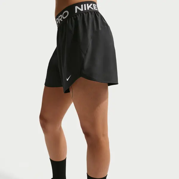 Nike Pro Dri-fit Mid-rise 3" Woven Shorts - Black