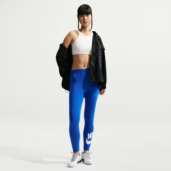 Nike Sportswear Classics High-waisted Graphic Leggings - Blue