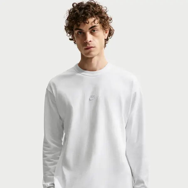 Nike Sportswear Premium Essentials Long-sleeve T-shirt - White