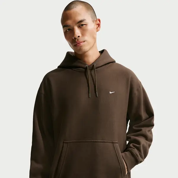 Nike Solo Swoosh Pullover Hoodie - Brown