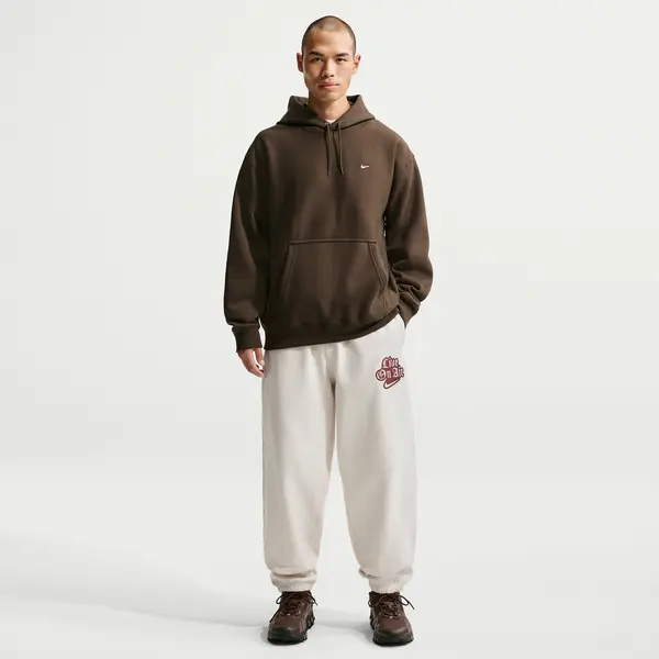 Nike Solo Swoosh Pullover Hoodie - Brown