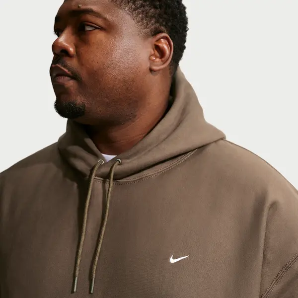 Nike Solo Swoosh Pullover Hoodie - Brown