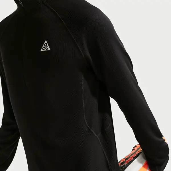Nike Dri-fit 1/4-zip Trail Running Top - Black