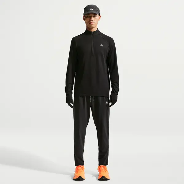Nike Dri-fit 1/4-zip Trail Running Top - Black