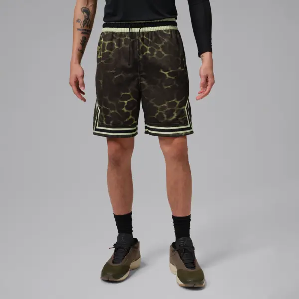 JORDAN Sport Dri-fit Printed Diamond Shorts - Black