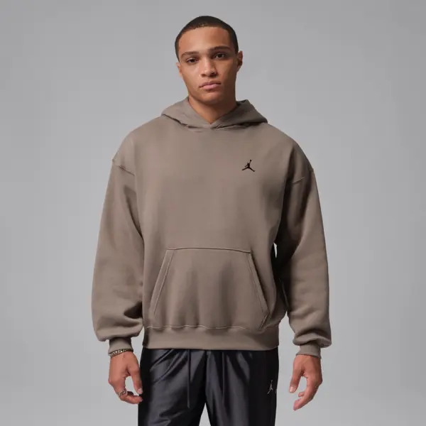 JORDAN Brooklyn Fleece Oversized Pullover Hoodie - Grey
