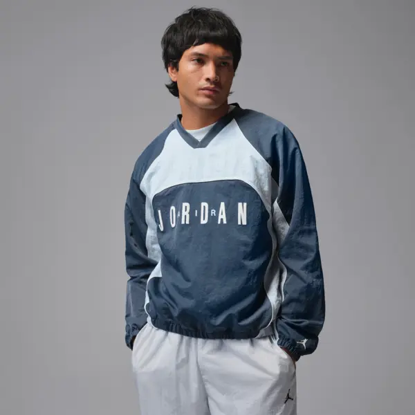 JORDAN Flight Long-sleeve Warm-up Top - Blue