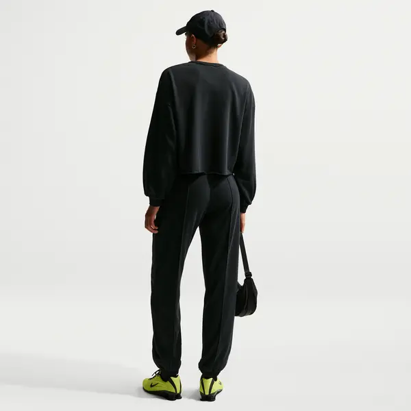 Nike Sportswear Chill Terry Oversized Crew-neck Sweatshirt - Black