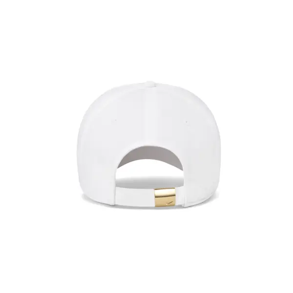 Nike Dri-fit Club Unstructured Metal Swoosh Cap - White