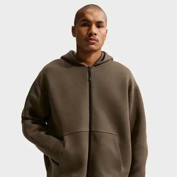 Nike Tech Fleece Full-zip Hoodie - Brown