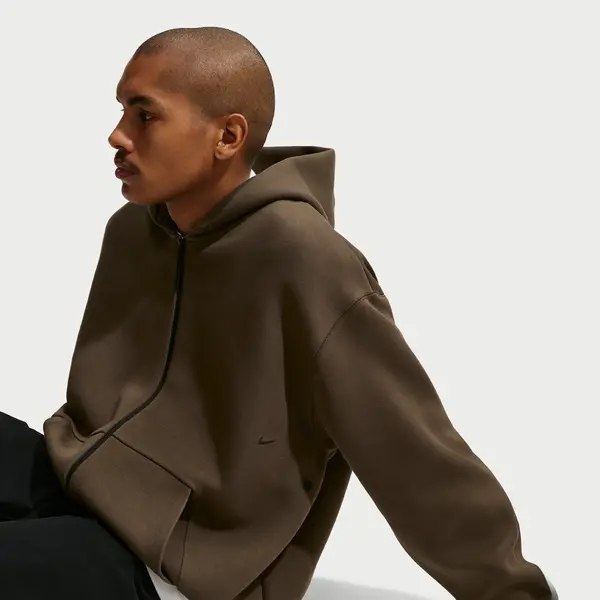Nike Tech Fleece Full-zip Hoodie - Brown