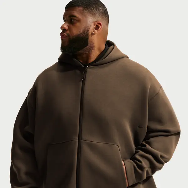 Nike Tech Fleece Full-zip Hoodie - Brown
