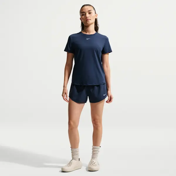 Nike One Dri-fit Mid-rise 3" Brief-lined Shorts - Blue