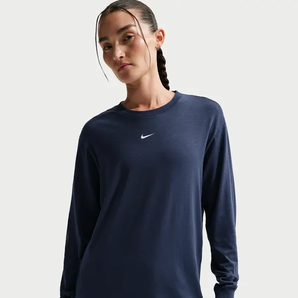 Nike Relaxed Dri-fit Long-sleeve Top - Blue