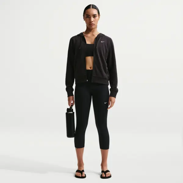 Nike One High-waisted Crop Leggings - Black