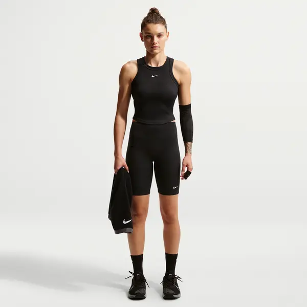 Nike Dri-fit Cropped Tank Top - Black