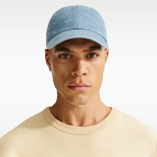 Nike Club Unstructured Denim Cap - Blue