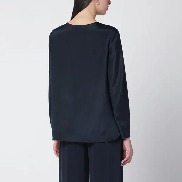Max Mara Silk-blend Blouse - Blue