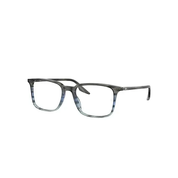 Ray-ban Optics Eyeglasses Frame - Striped Grey & Blue