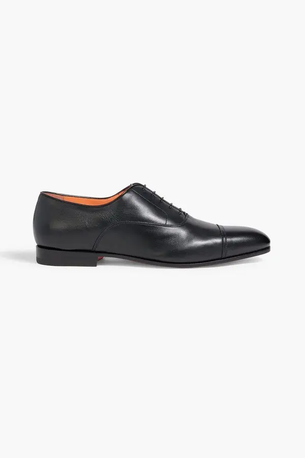 Santoni Leather Oxford Shoes