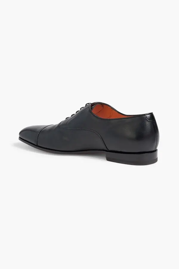 Santoni Leather Oxford Shoes