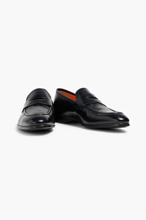 Santoni Gavin Leather Penny Loafers