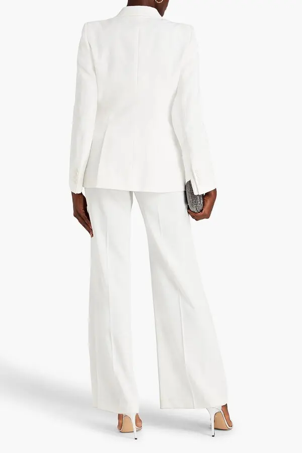 Alexander McQueen Crepe Blazer - White