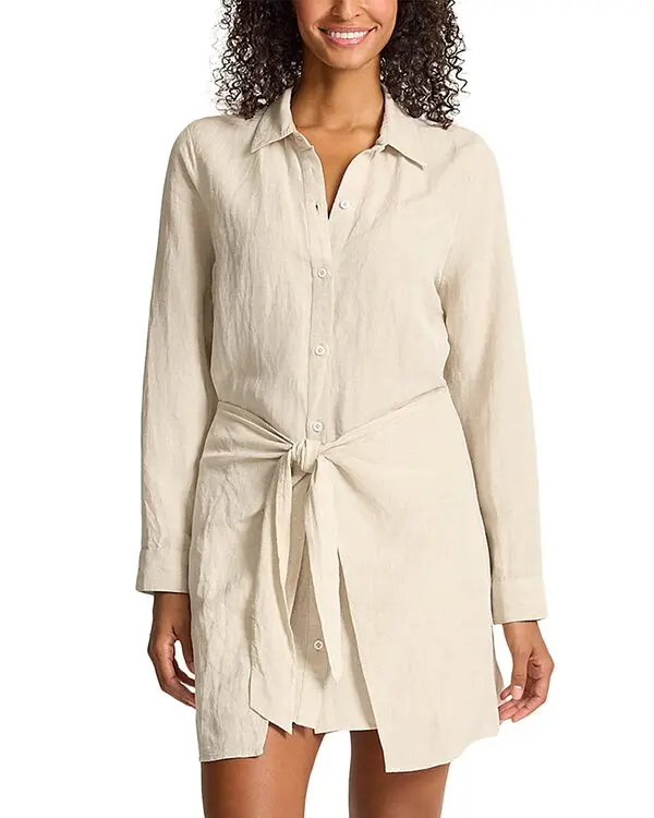 Tommy Bahama St. Lucia Sarong Shirtdress Cover Up - Twill