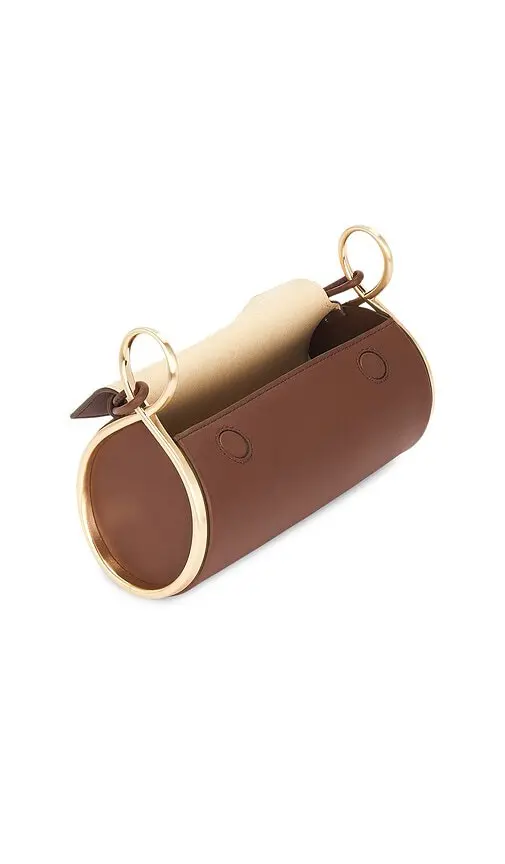 Cult Gaia Dahlia Shoulder Bag - Saddle