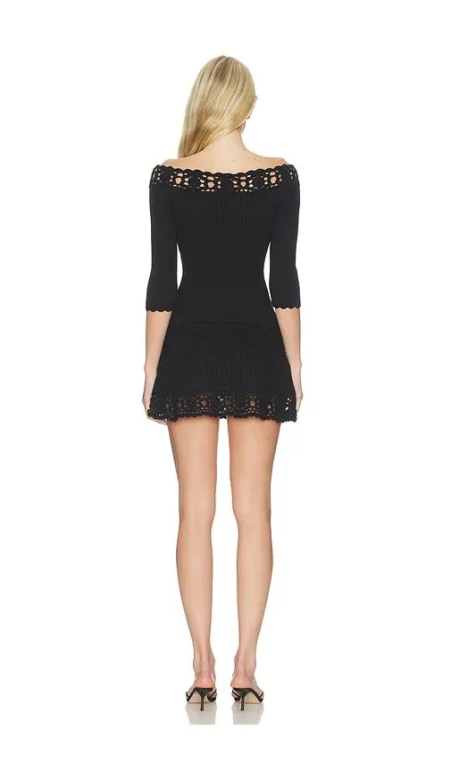 frankies bikinis black mini dress Roslyn Off Shoulder Mini Dress main image 0