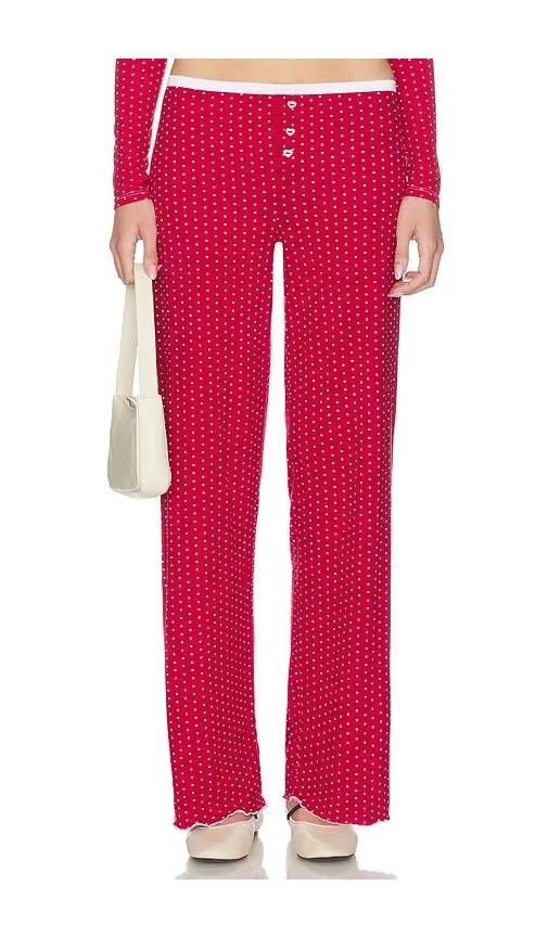 Frankies Bikinis Joy Modal Sleep Pant - Holiday Dot
