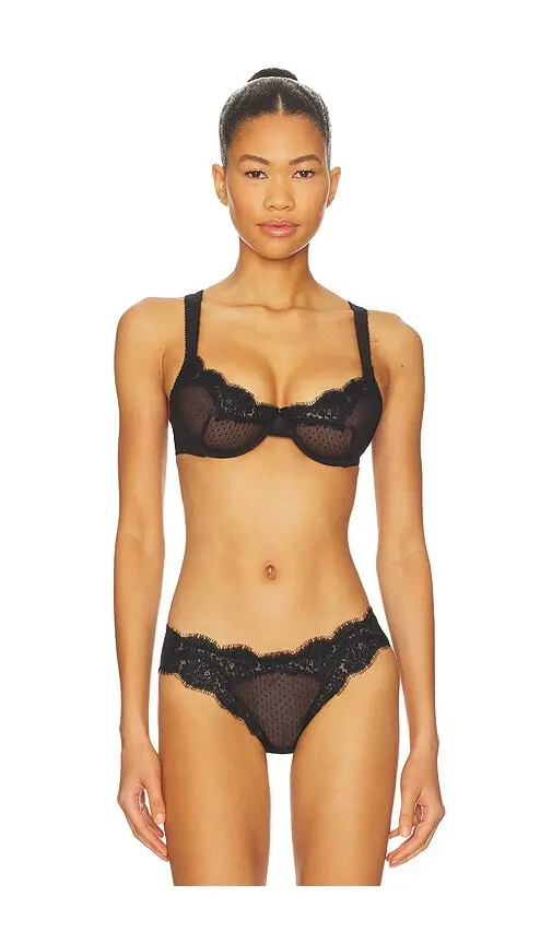 Free People Fiona Demi Underwire Bra - Black