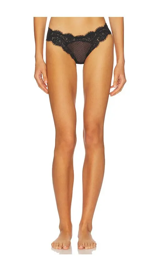 Free People Fiona Bikini Panty - Black