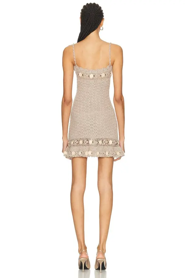 MIRROR PALAIS 3d Flower Mini Dress