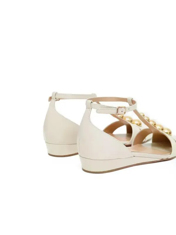 Chloé Ball Detail Sandals - Neutrals