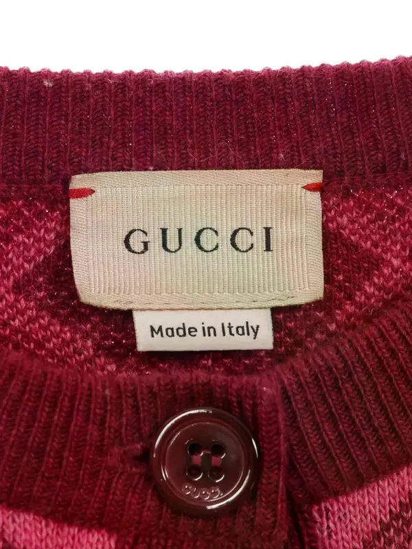 Gucci Check-print Cardigan