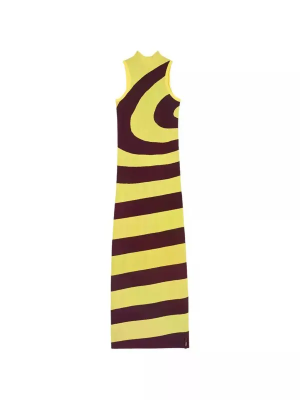Sunnei High-neck Striped Tank Dress