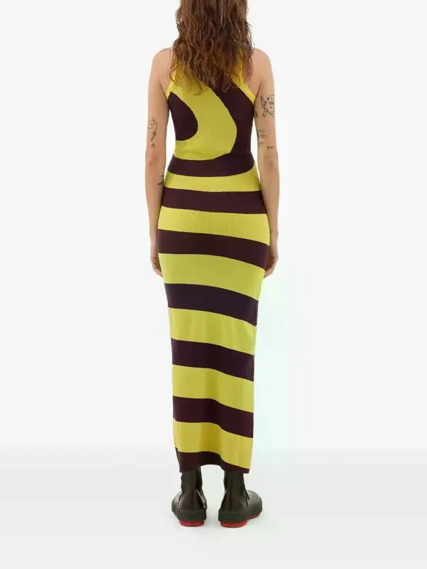 Sunnei High-neck Striped Tank Dress