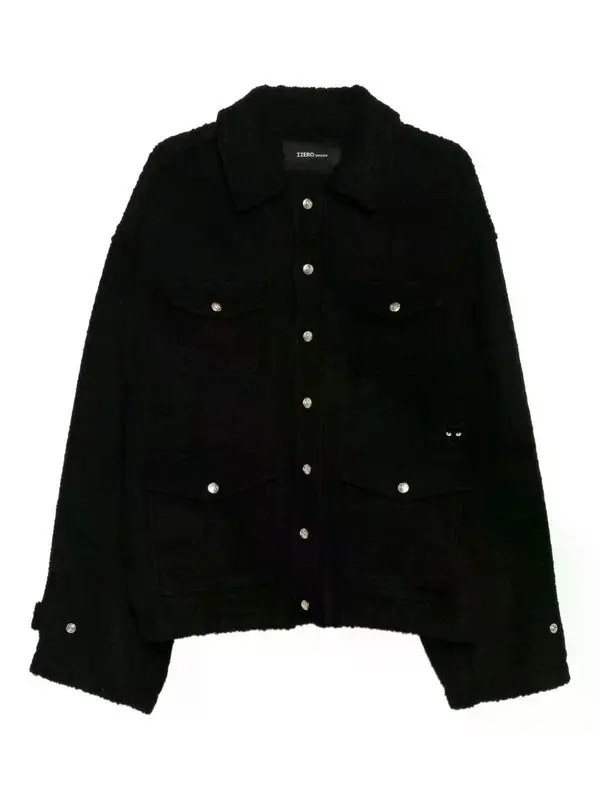SONGZIO Panther-embroidered Boucle Jacket