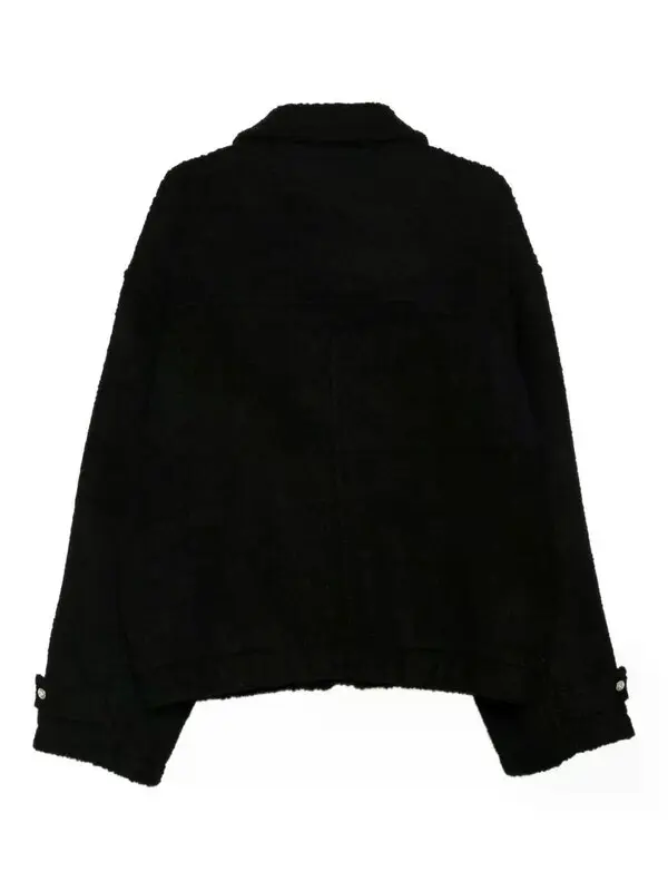 SONGZIO Panther-embroidered Boucle Jacket